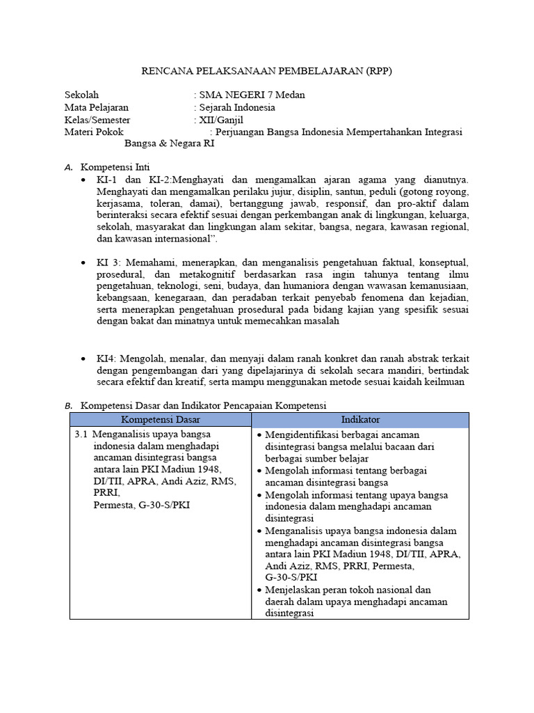 RPP Supervisi XII Ganjil 2024 - 2025 (Sign) | PDF