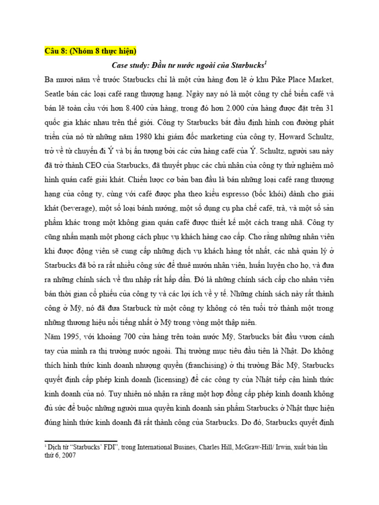 Bài tập QTCL nhóm 8 | PDF