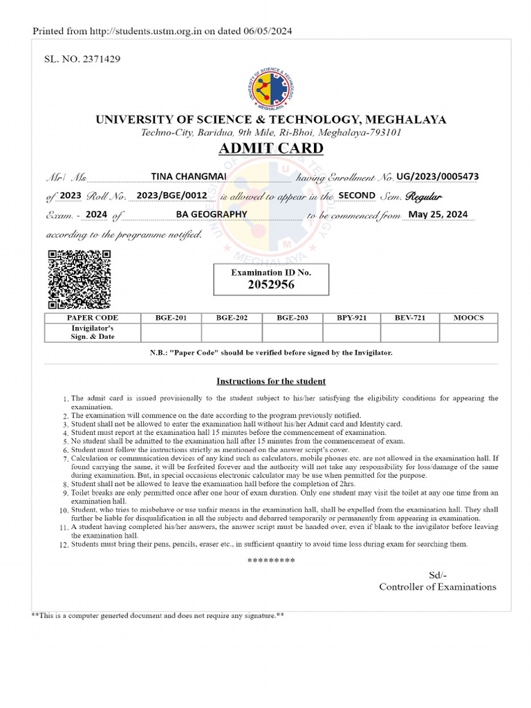 Admit | PDF