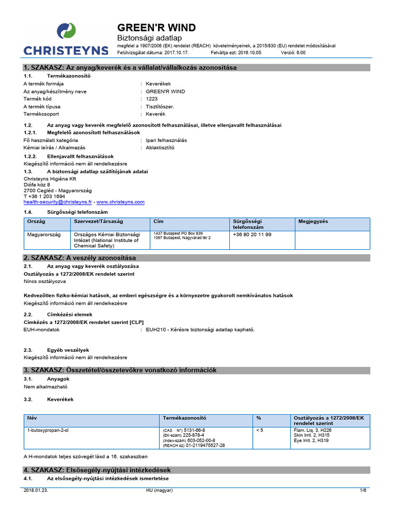 02 - Green'r Wind Tisztítószer | PDF