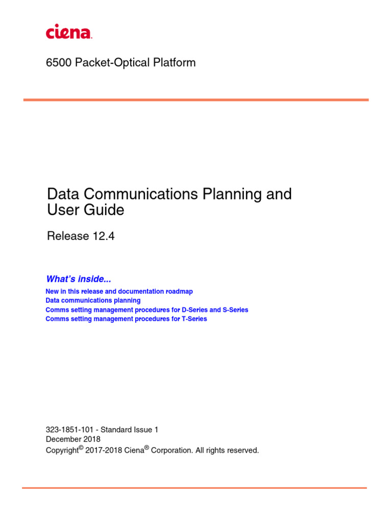 323-1851-101 (6500 R12.4 Datacomms Planning Procedures) Issue1 | PDF | Ip Address | Computer Network