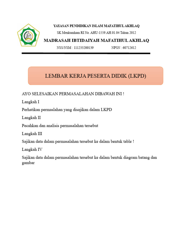 LKPD MTK - P2T | PDF | Karier & Perkembangan | Pengembangan Diri