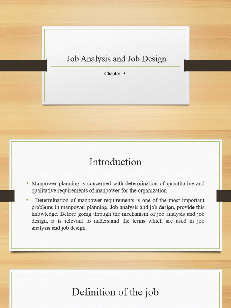 Chapter -3-Job Analysis and Job Design | PDF | Human Resources ...