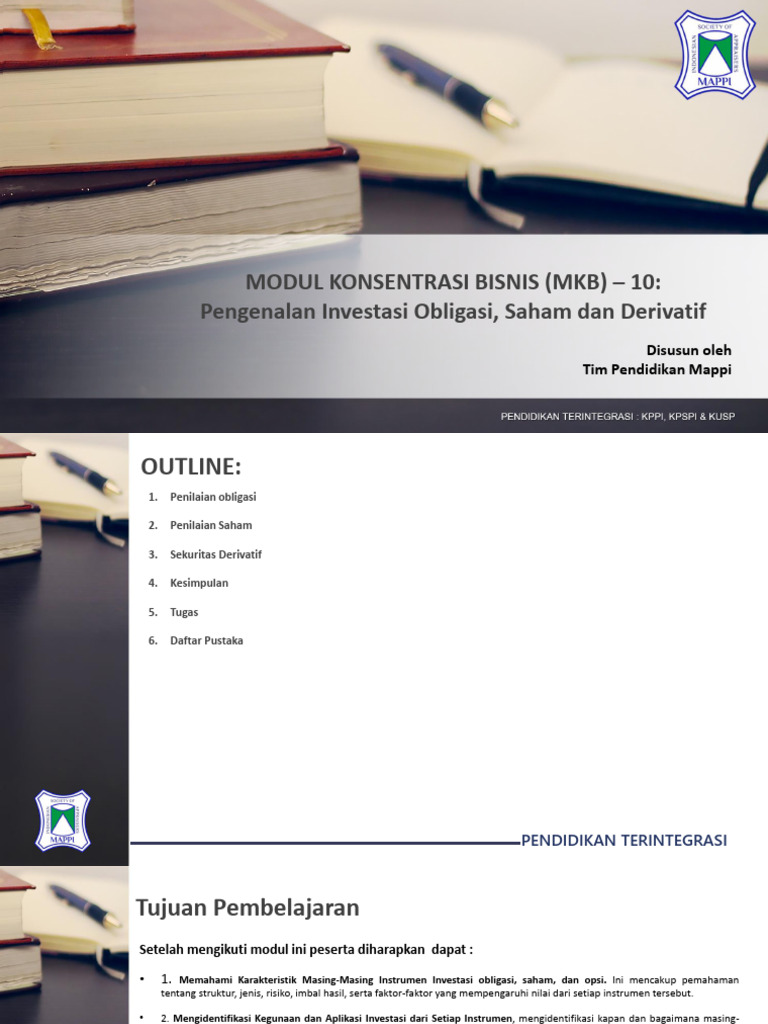 MKB 10 Analisis Investasi - Penilaian Saham, Obligasi, Derivative-Final - 7 Aug, 7 54 | PDF ...