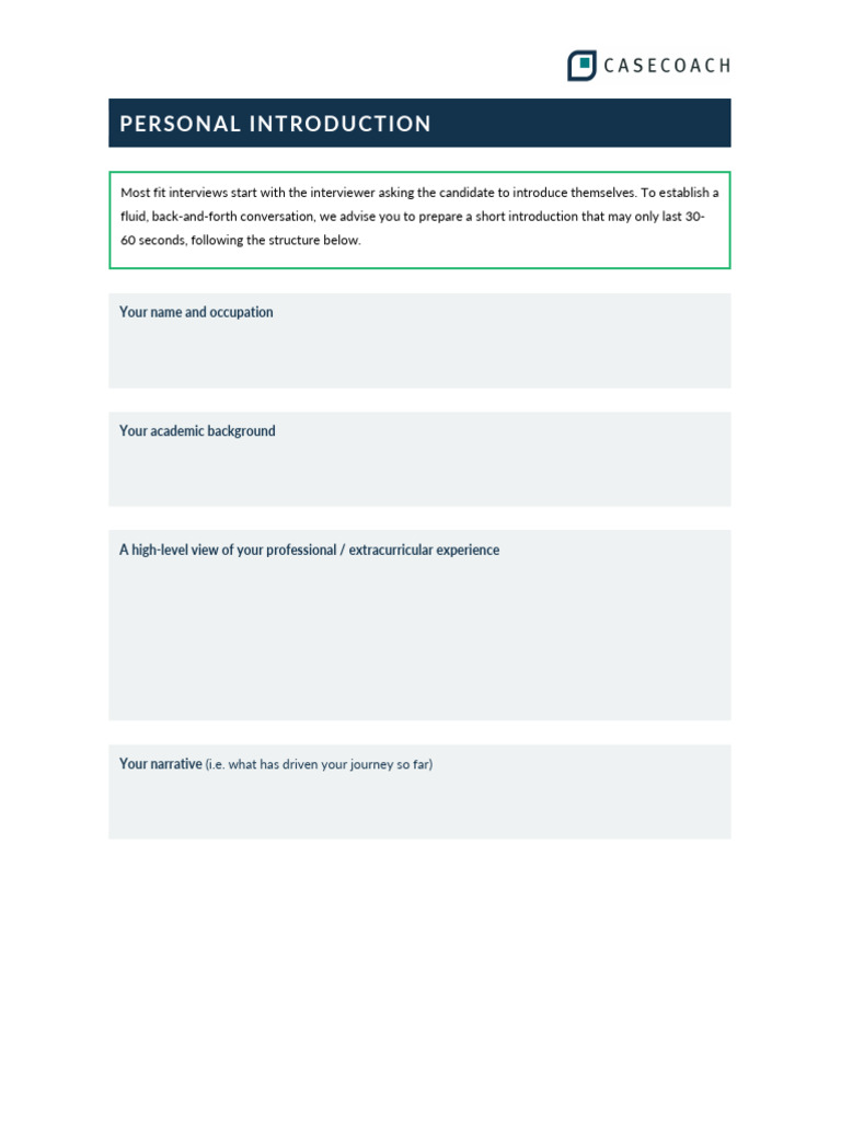 Personal-introduction | PDF