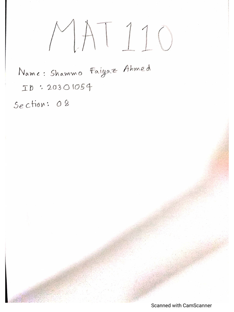 Math Assignment BRAC | PDF