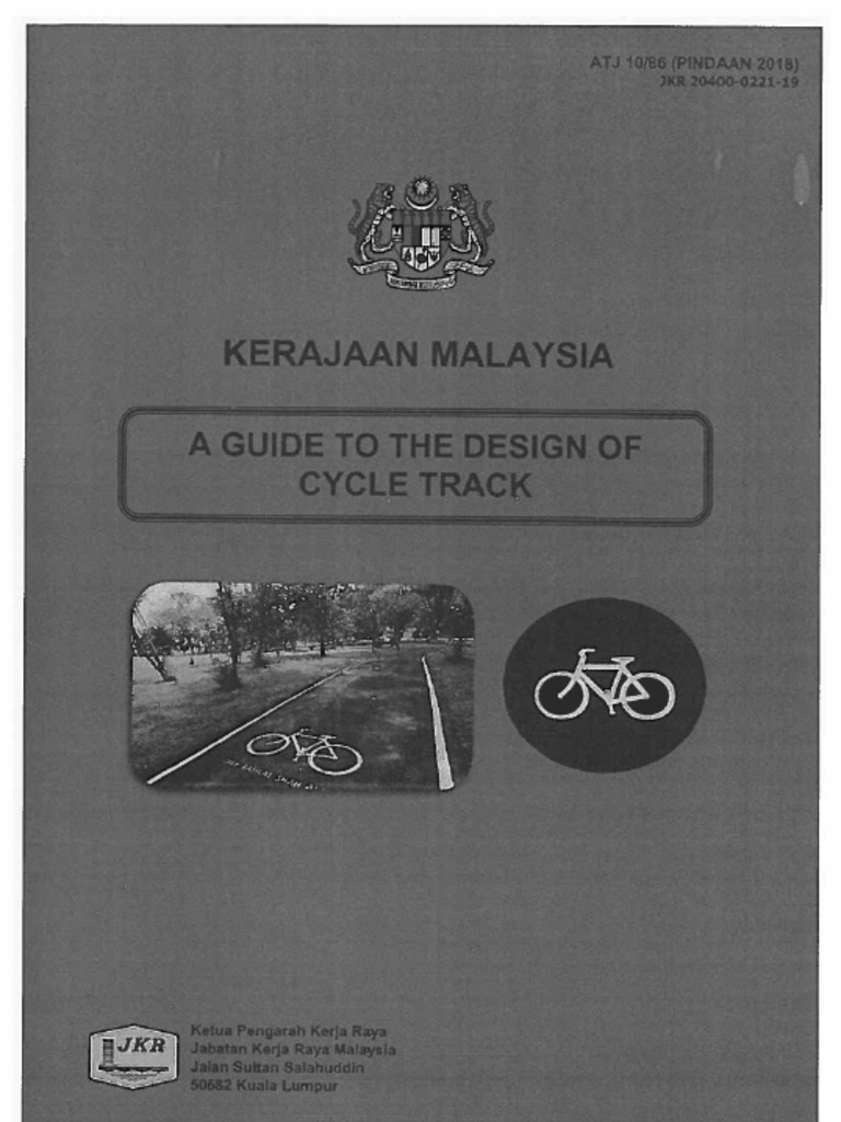 A Guide To The Design of Cycle Track | PDF