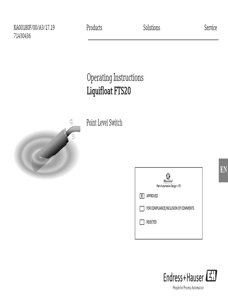 FTS20 Floating Switch Guide | PDF | Switch | Electrical Connector