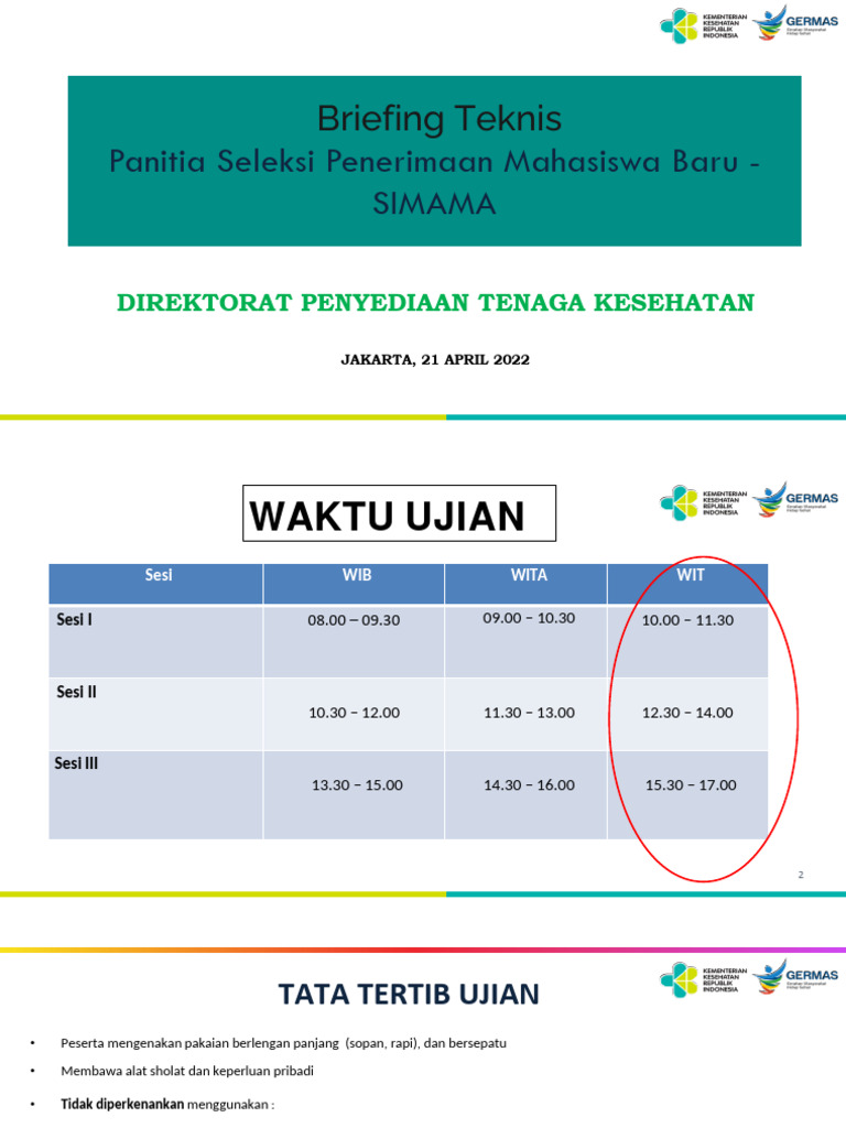 Tata Tertib Dan Tutorial Aplikasi Ujian CBT | PDF