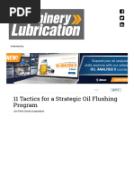 Lube Oil Flushing Procedure Guide | PDF | Pump | Fluid Dynamics