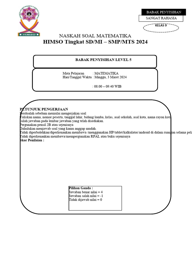 MTK Level 5 | PDF | Metode & Bahan Ajar