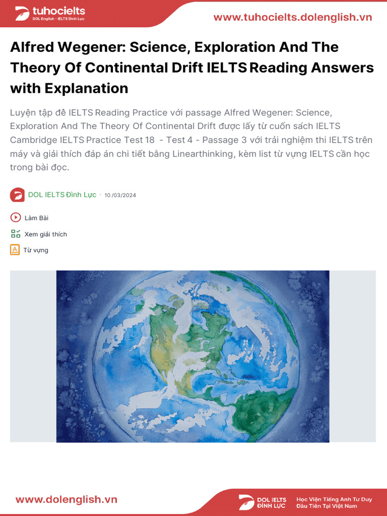 Alfred Wegener: Continental Drift Theory | PDF | Plate Tectonics | Science