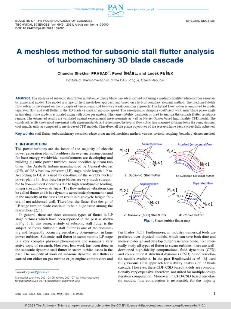 A Meshless Method For Subsonic Stal | PDF | Aerodynamics | Computational Fluid Dynamics