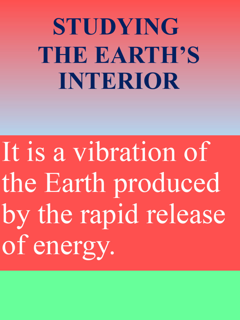 Earths Interior | PDF