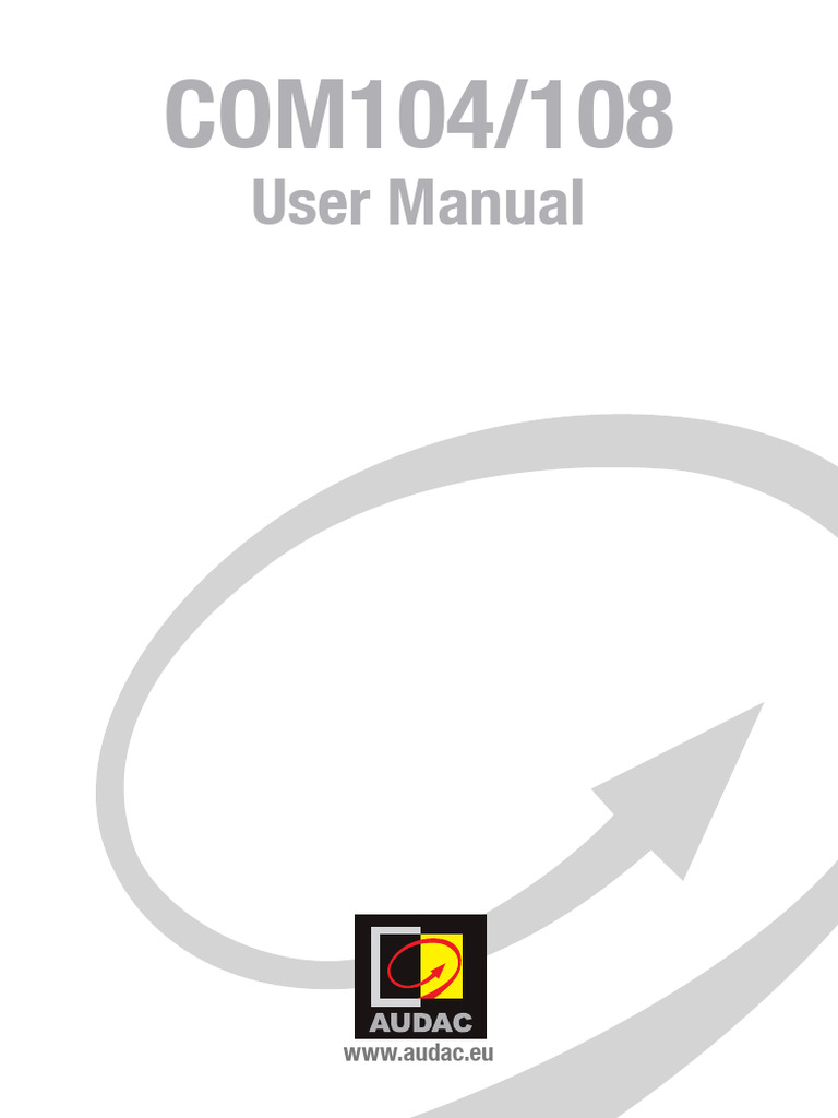 COM104 108 Manual | PDF | Amplifier | Microphone