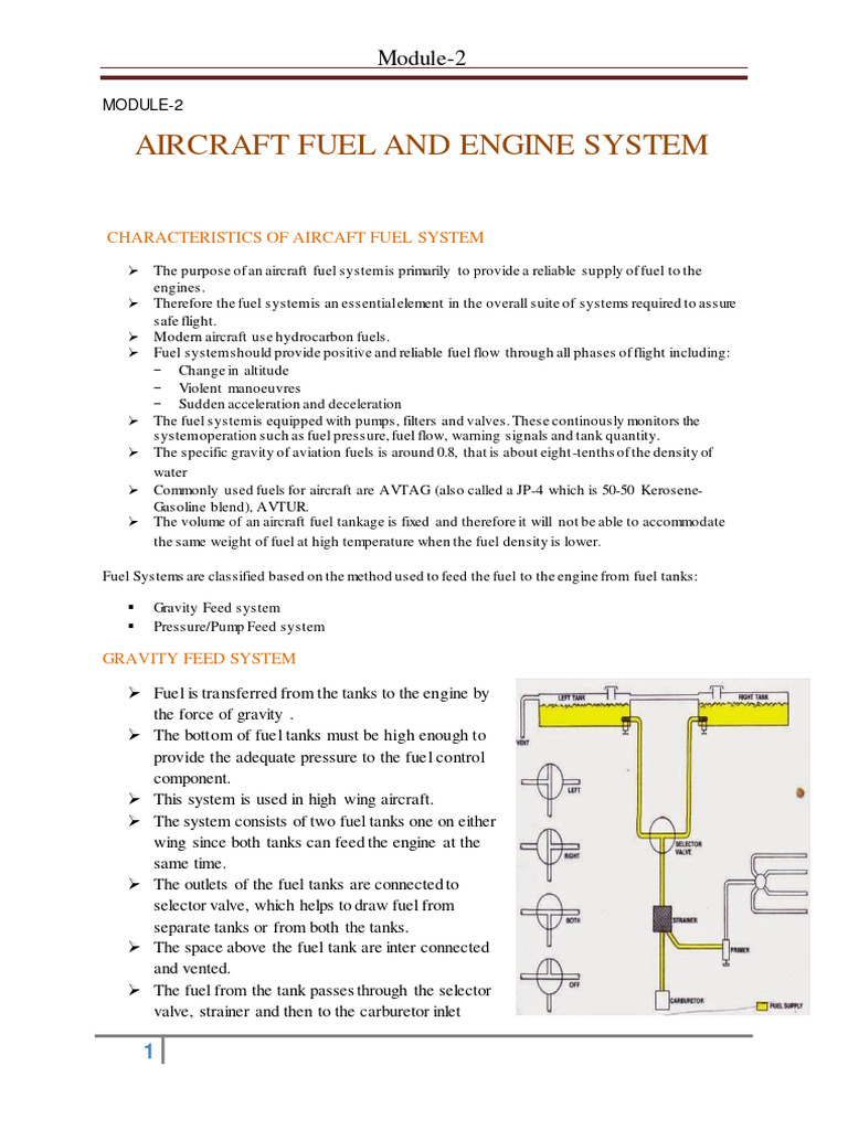 Aircraft Systems and Instrumentation Module 2 | PDF | Pump | Engines
