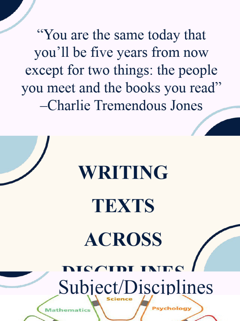 Writing Across The Disciplines | PDF | Books | Argument