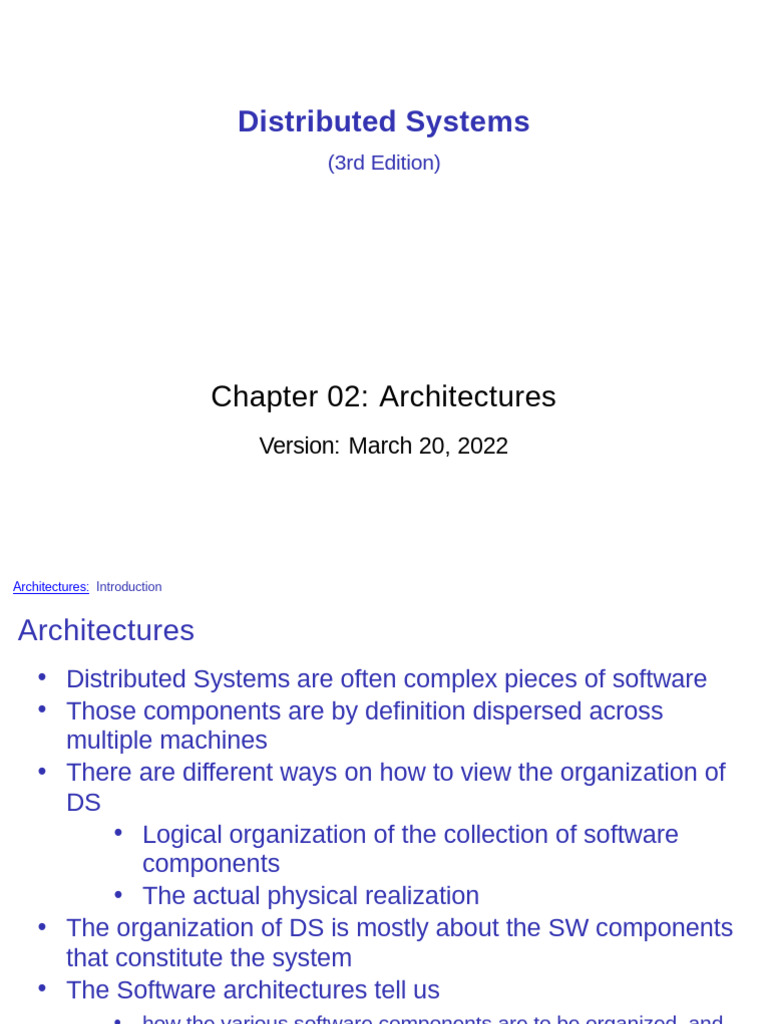 Chapter 2 | PDF | Distributed Computing | System