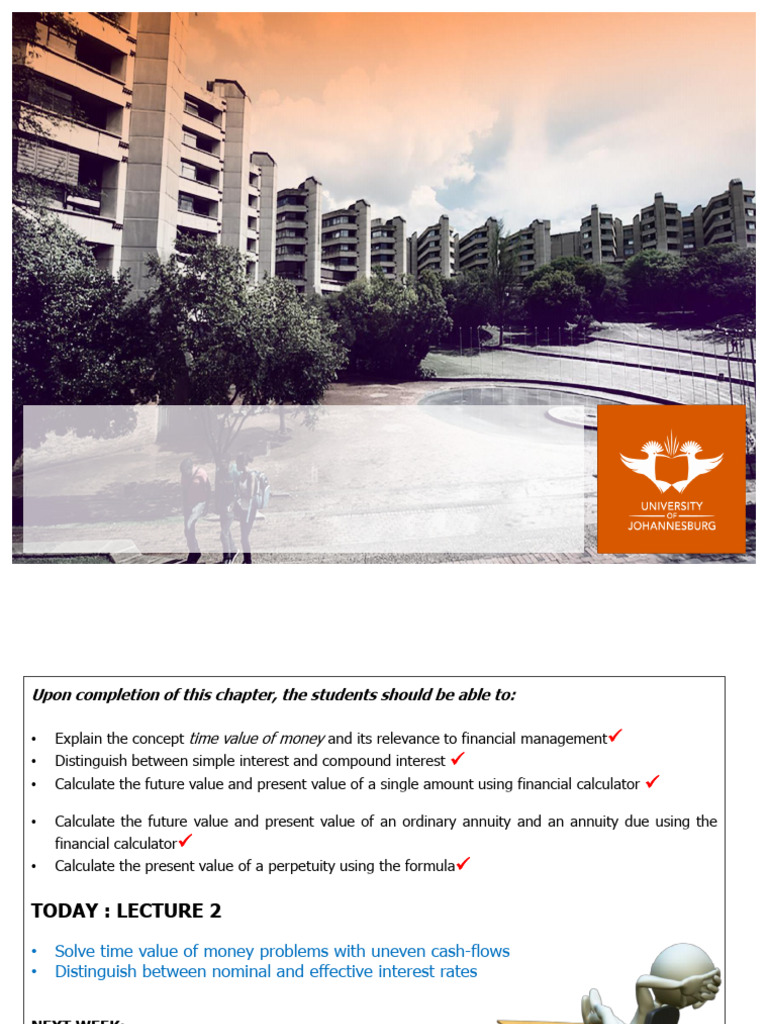 2.LECTURE SLIDES Uneven Cash Flows, Nom Eff Interest | PDF | Time Value Of Money | Present Value