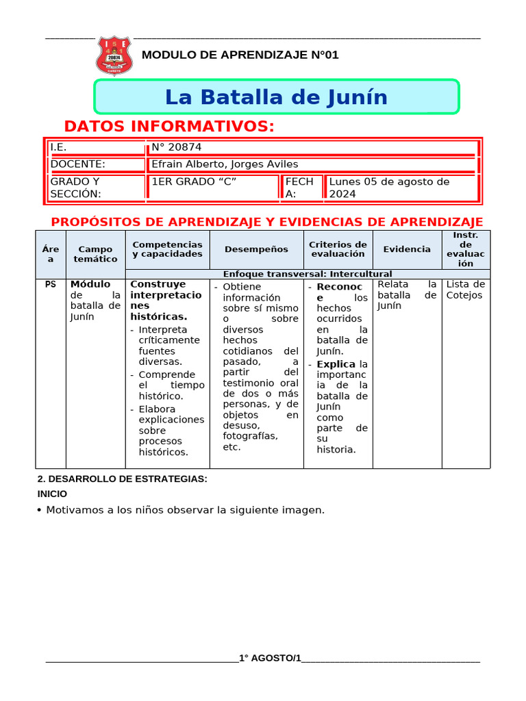 05-08-2024-Sesión Personal Social-Modulo - Batalla - de - Junin | PDF ... 05-08-2024-Sesión Personal Social-Modulo - Batalla - de - Junin | PDF ...