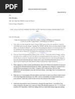 Sample Legal Notice 138 | PDF | Cheque | Negotiable Instrument