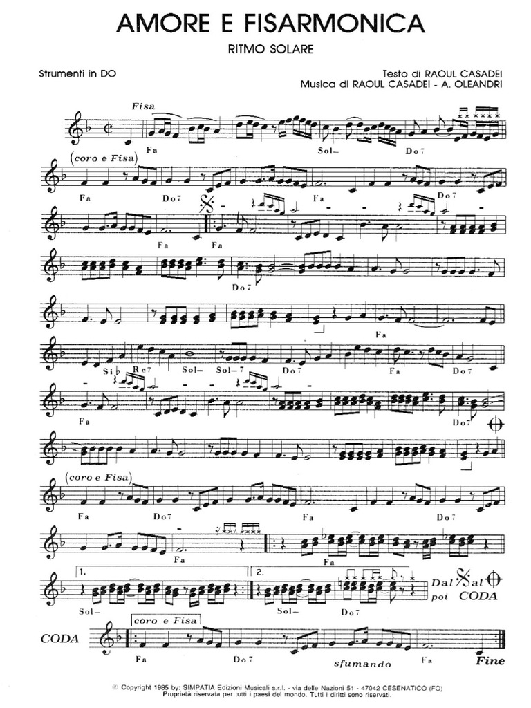 Amore e Fisarmonica | PDF
