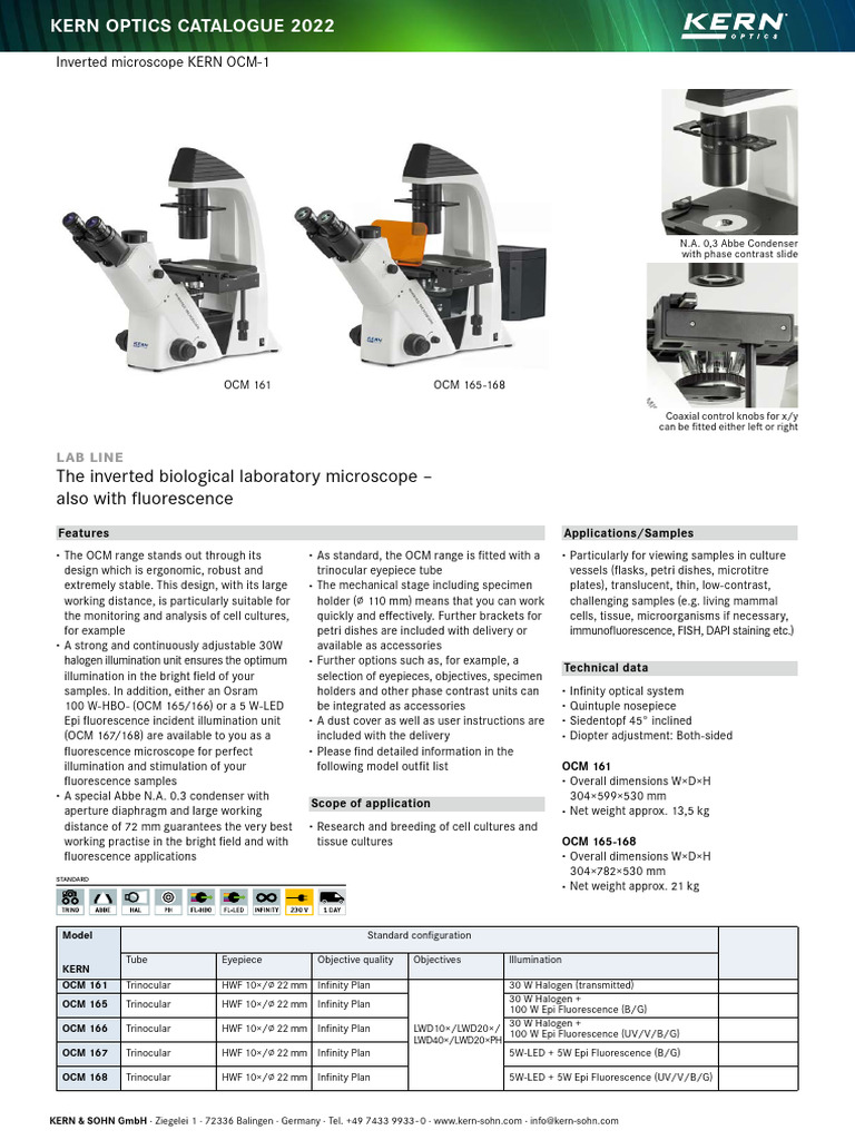 sl-ocm-1-en (1) | PDF | Microscope | Camera