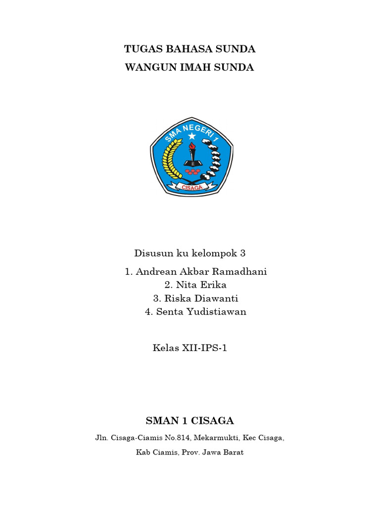 Kel 3. Wangun Imah (B. Sunda) | PDF