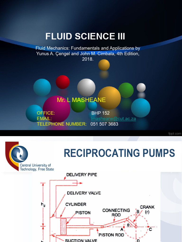 Unit 2 1 Reciprocating Pump | PDF | Pump | Acceleration