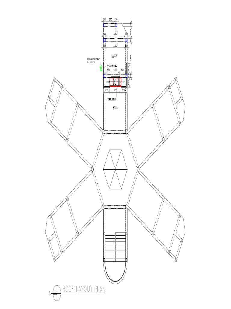 Roof Layout Plan DHARB2 RT 12m Tower | PDF