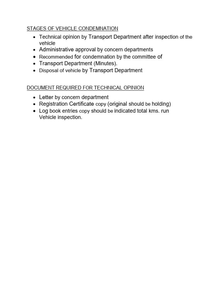 Guidelines For Govt | PDF | Vehicles | Transport