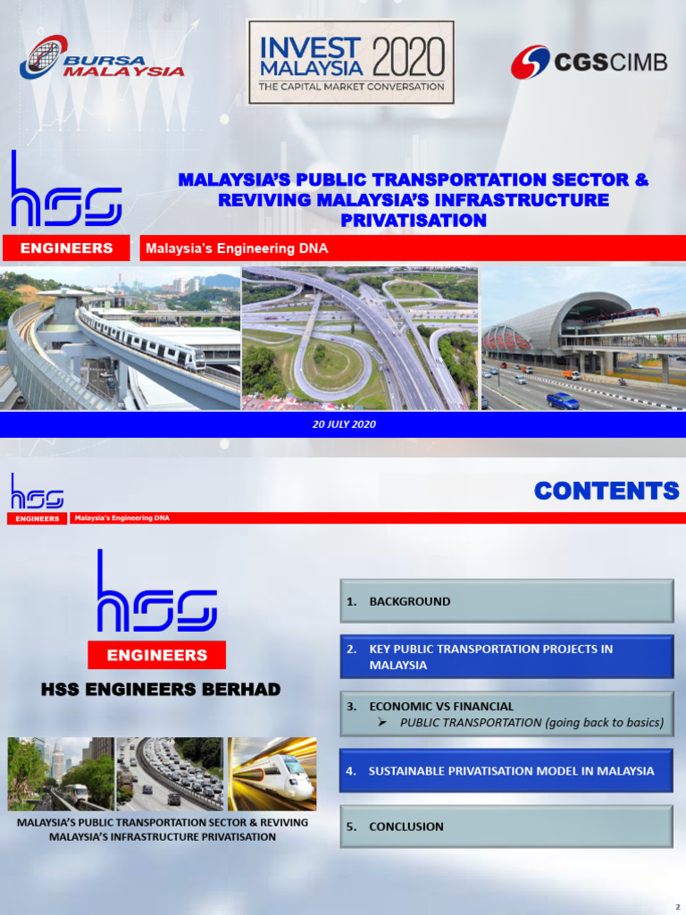 Malaysian Public Transportation Sector by HSS | PDF | Transport | Land Transport
