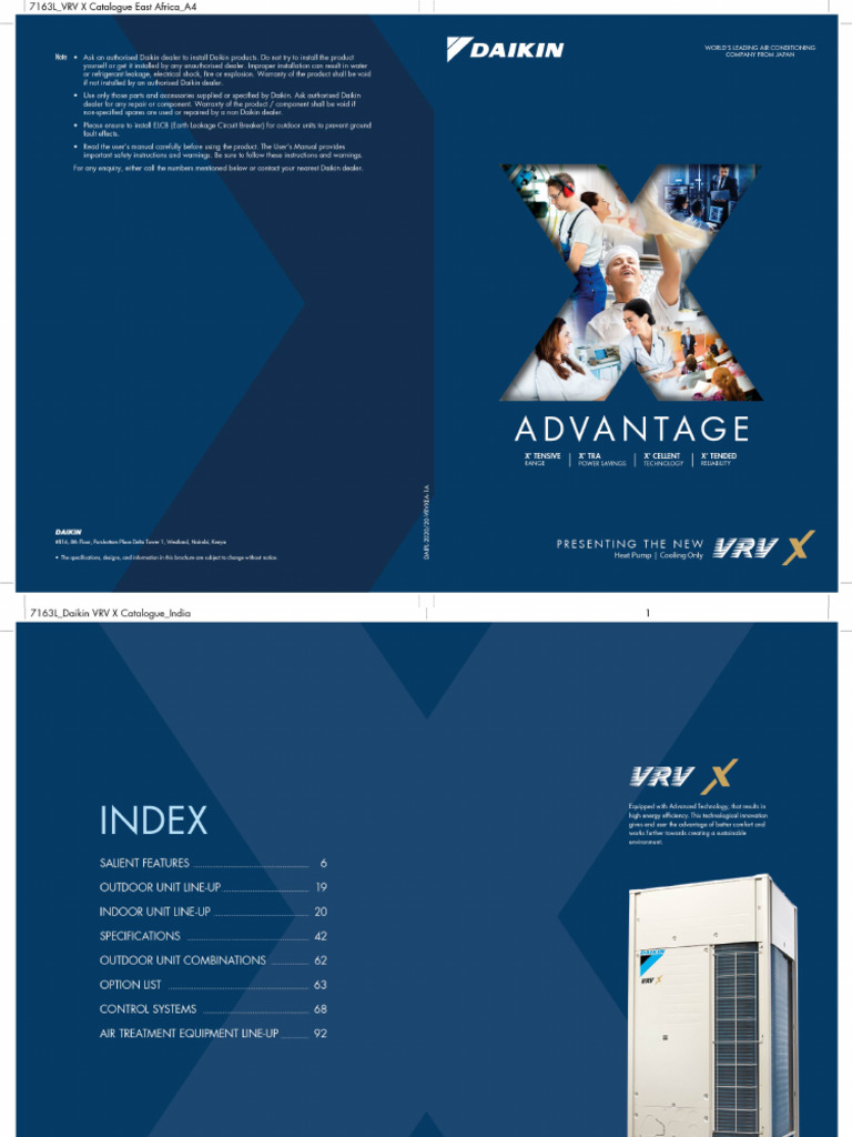 2 7163L VRV X Catalogue East Africa 13 02 2020 | PDF