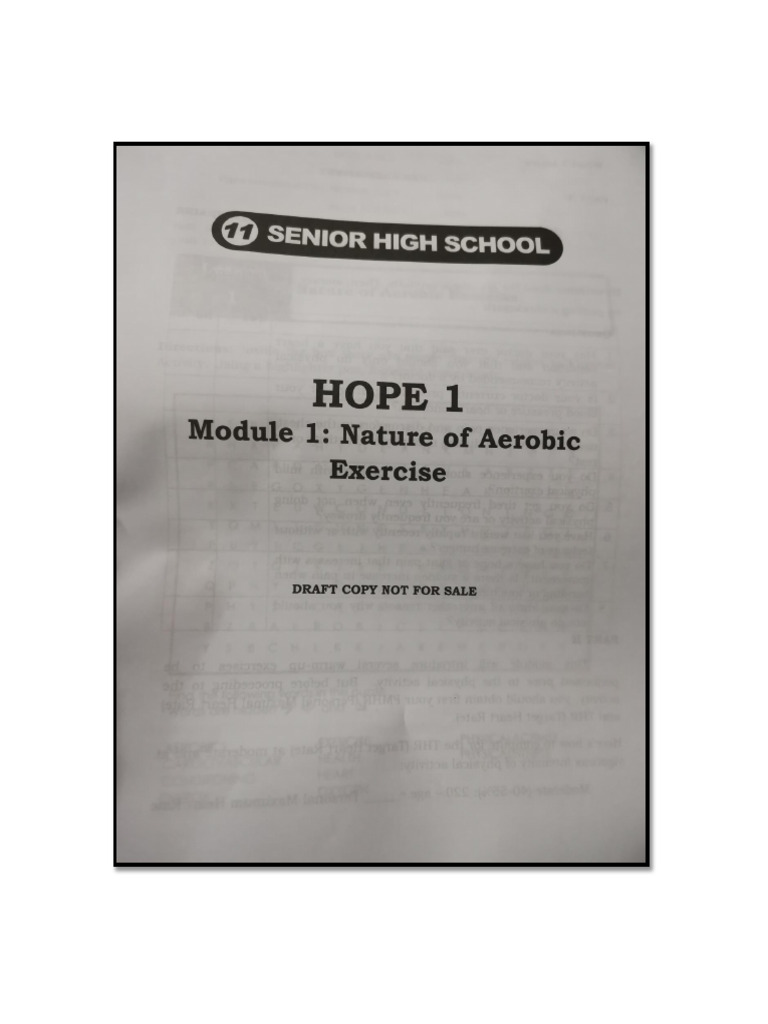 Pe G11 Module 1 | PDF