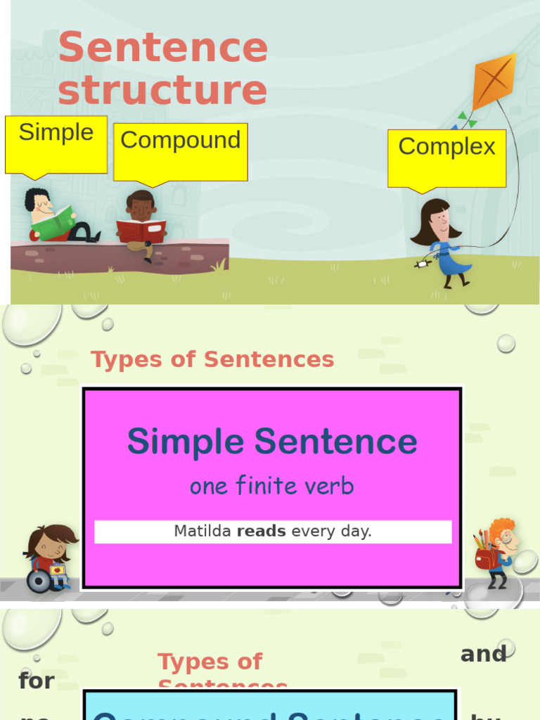 Simple, Compound and Complex Sentences | PDF | Syntax | Grammar