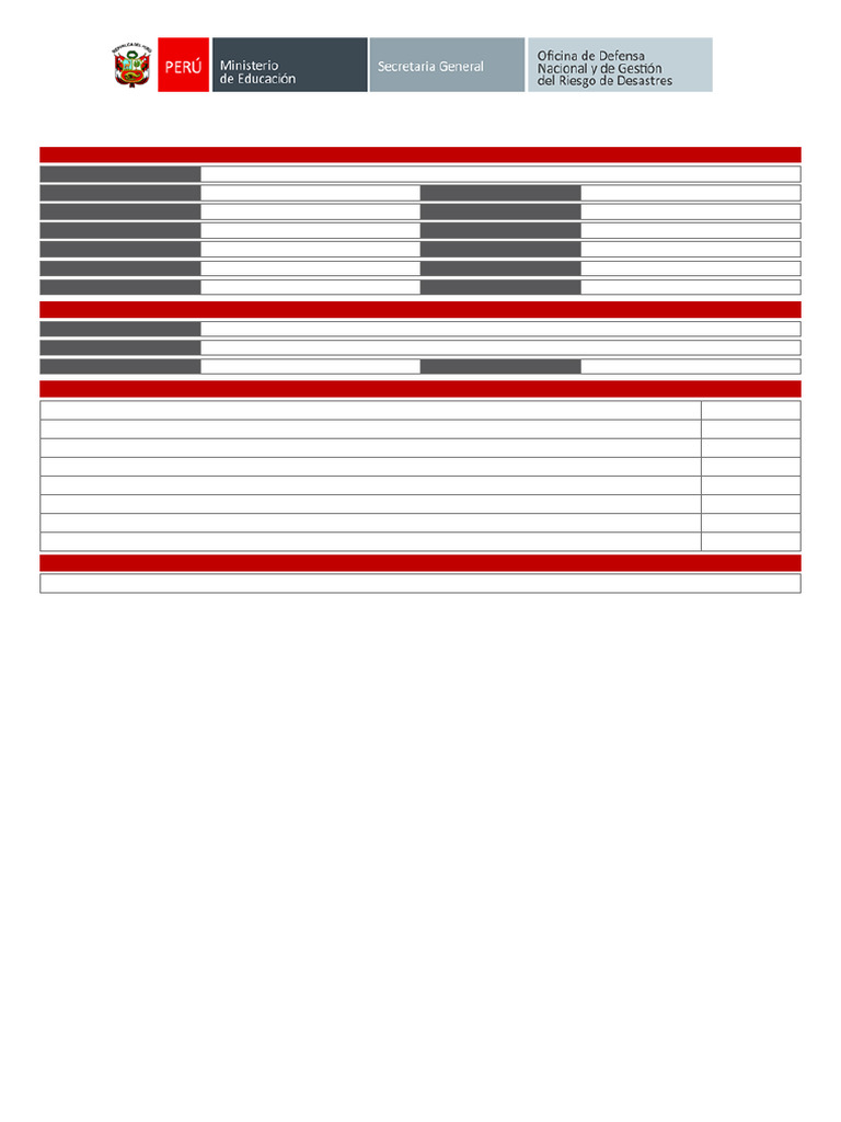 Reporte Simulacro Secundaria 2019 | PDF