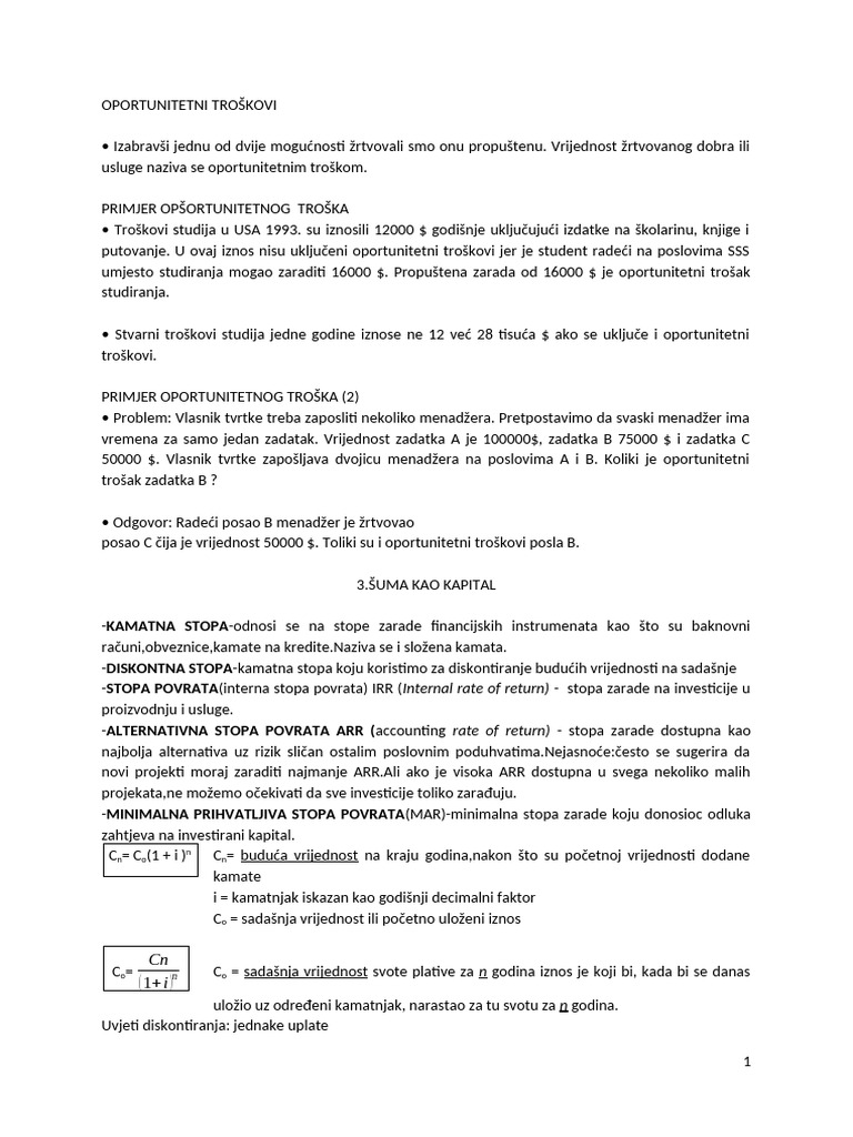 Ekonomika Skripta | PDF