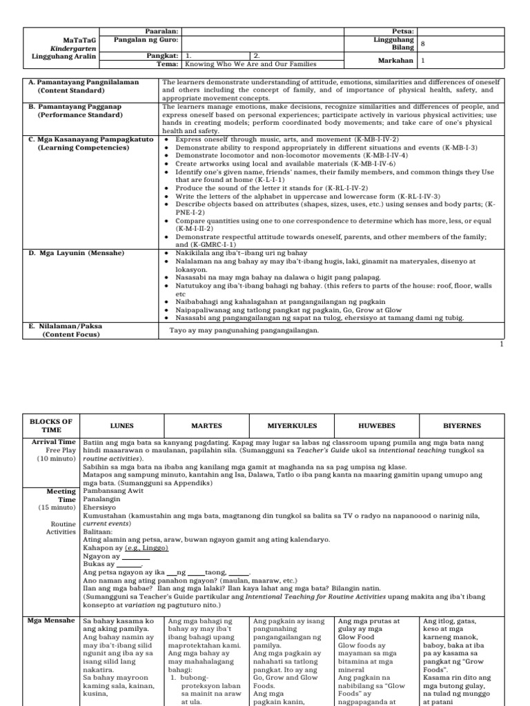 LE Kindergarten4 Q1 Week8 V.2 | PDF