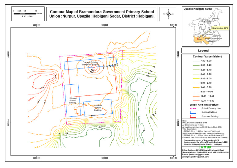 Contour Map | PDF | Earth Sciences | Map