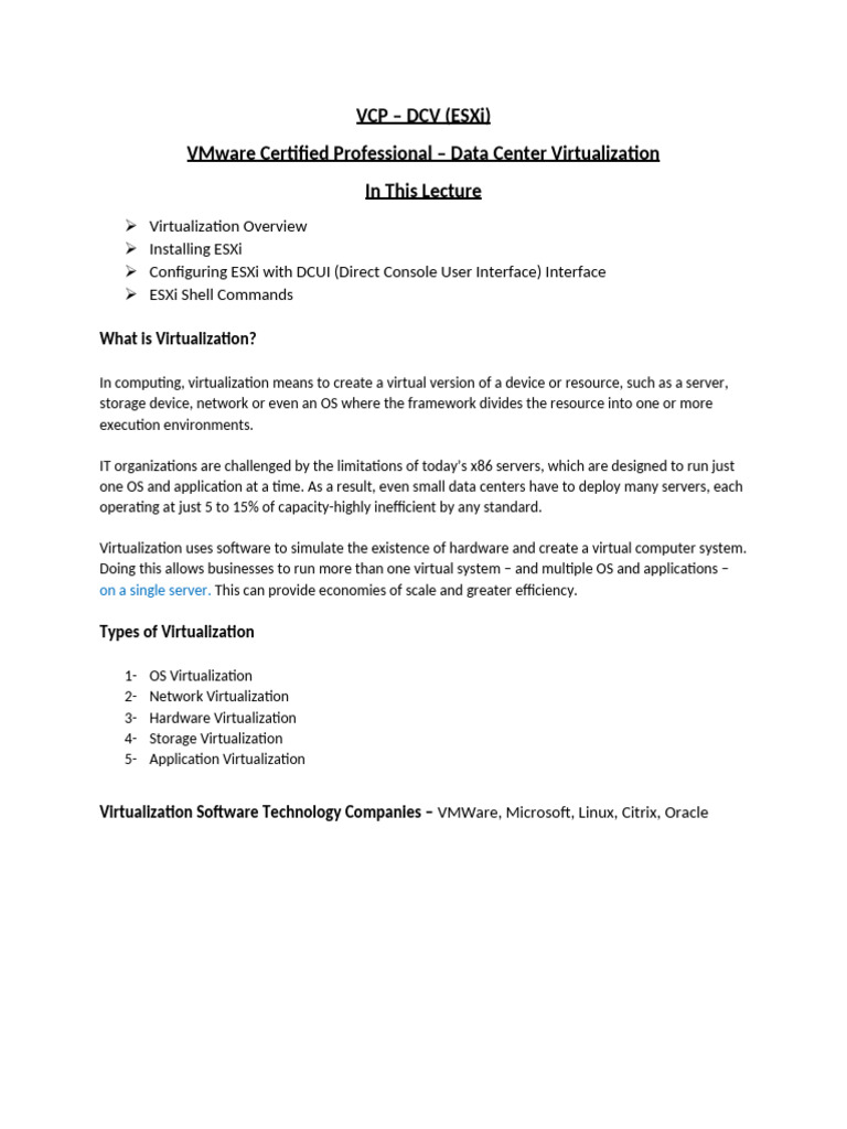 VPC DCV | PDF | Virtualization | Virtual Machine