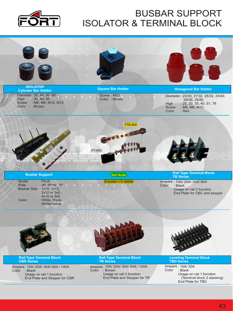 Brosur Busbar | PDF | Manufactured Goods | Electrical Components