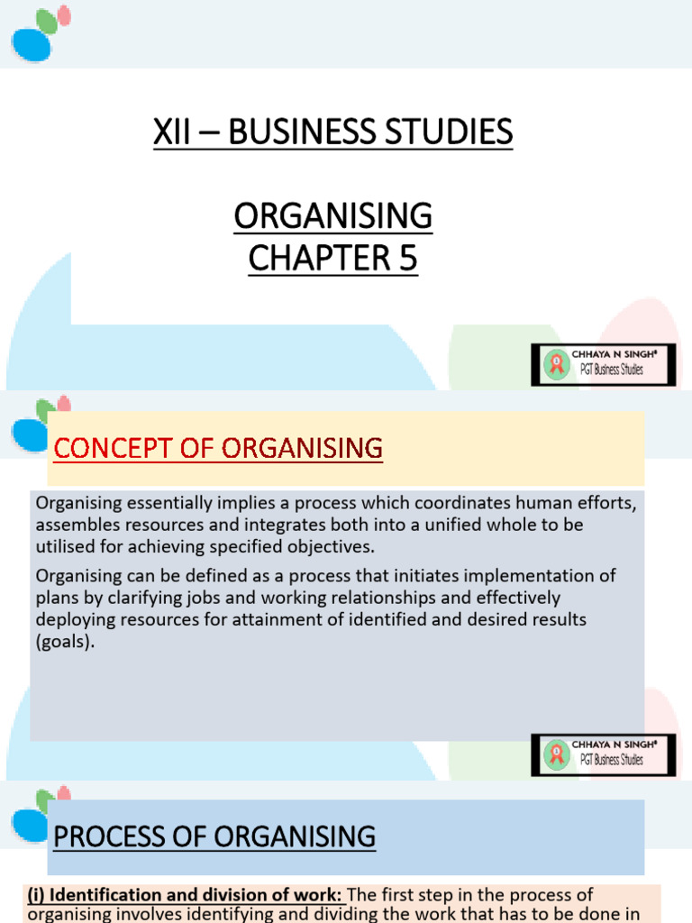 Understanding the Organising Process | PDF | Business