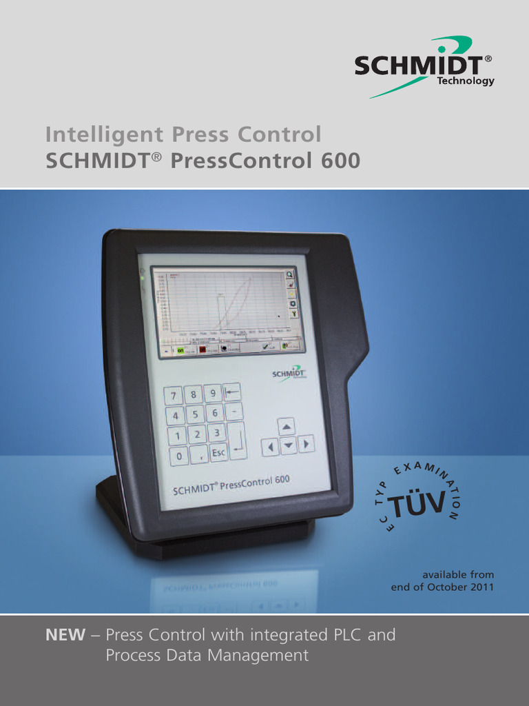 Press Controls Presscontrol 600 by Schmidt Technology GMBH | PDF ...