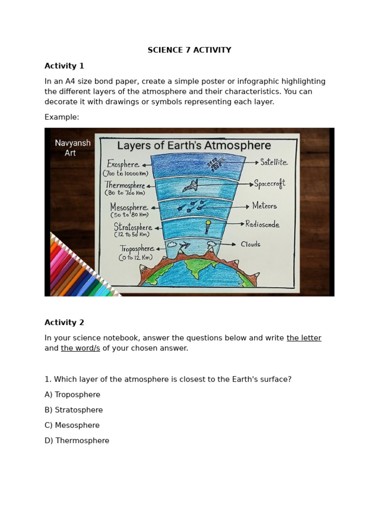 Science 7 Activity | PDF