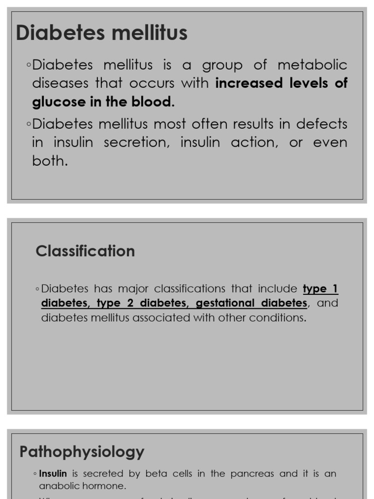 Chronic Disease Diabetes | PDF | Diabetes | Hyperglycemia