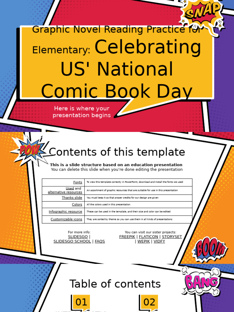 Graphic Novel Reading Practice For Elementary - Celebrating US ...