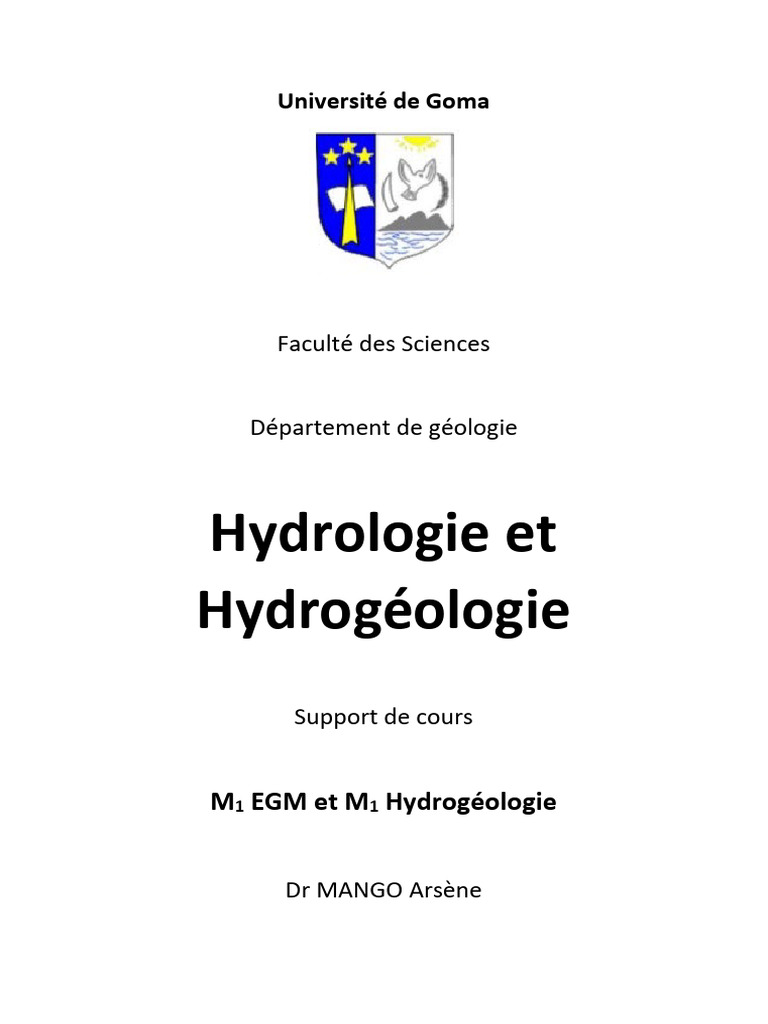 Cours d'hydrologie et hydrogéologie M1 | PDF | Cycle de l'eau ...