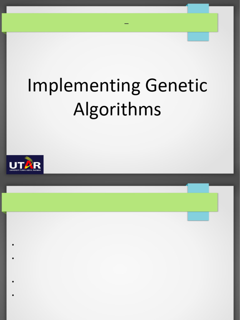 Topic 3B - Implementing Genetic Algorithm v0 | PDF Topic 3B - Implementing Genetic Algorithm v0 | PDF