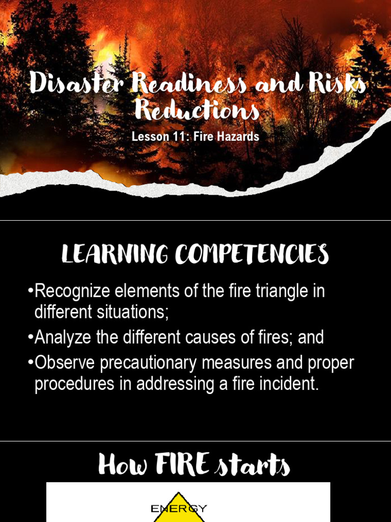 Lesson 11 Fire Hazards | PDF | Fires | Combustion