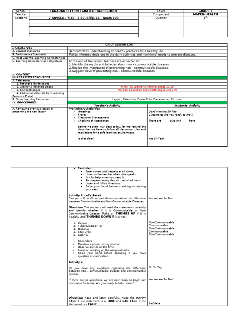 FINAL DEMO Detailed Lesson Plan | PDF | Learning | Teachers